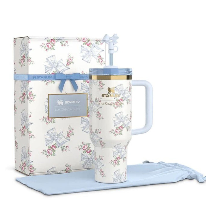 Stanley Blue Bow Tumbler – Twinklestarkidsworld