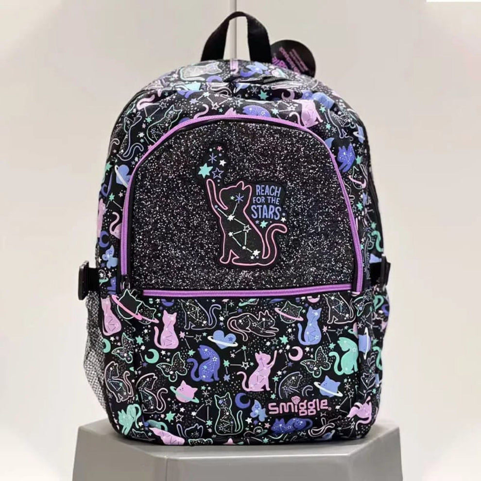 Smiggle Black Cat theme backpack – Twinklestarkidsworld