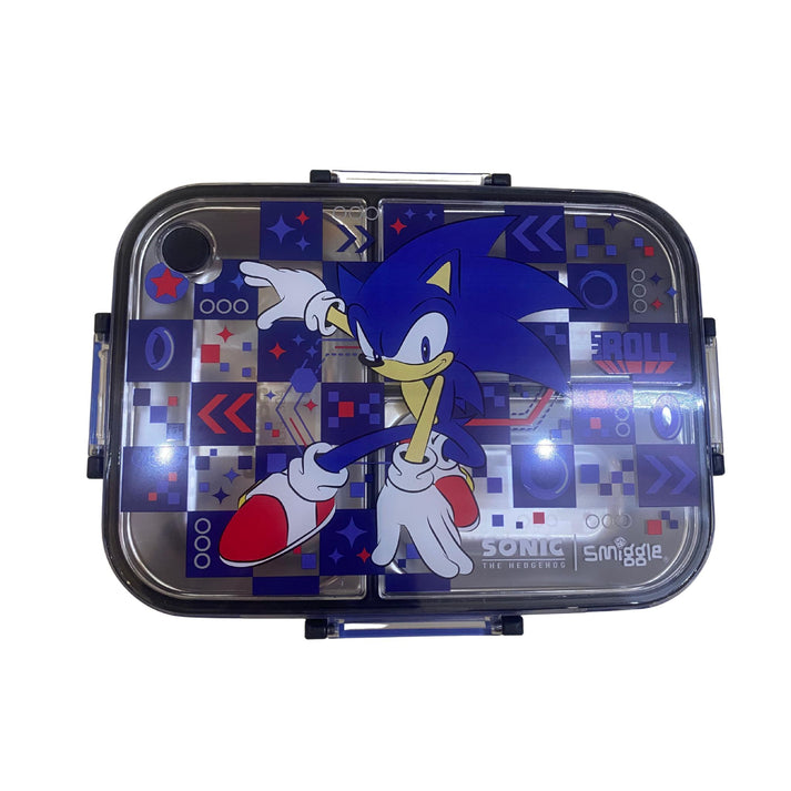 Smiggle Sonic Steel Bento Lunch Box – Twinklestarkidsworld